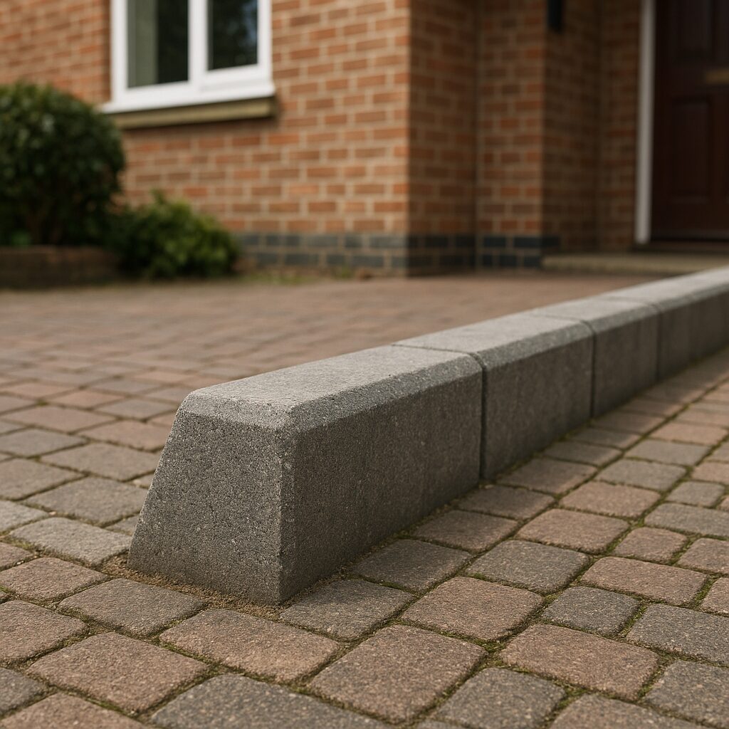 Block Paving Kerb Upstand - Paving Installation & Porcelain