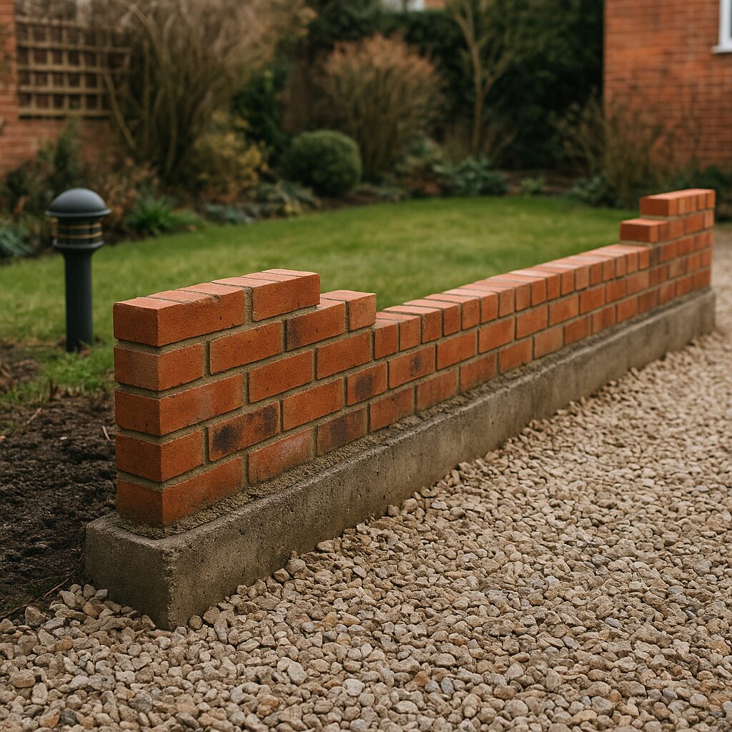 Brick Garden Wall Foundation | Professional Guide | UKPTG