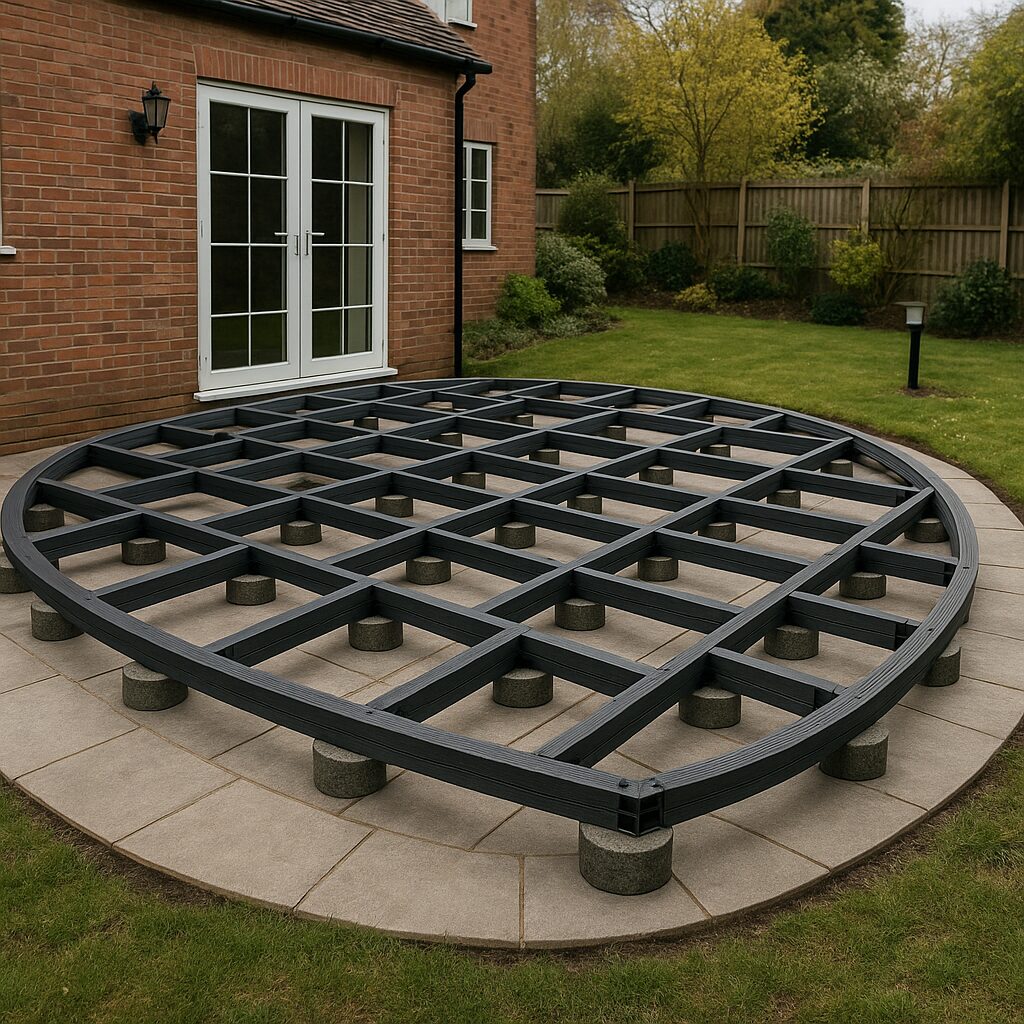 Build Composite Decking Subframe - Paving Installation & Concrete