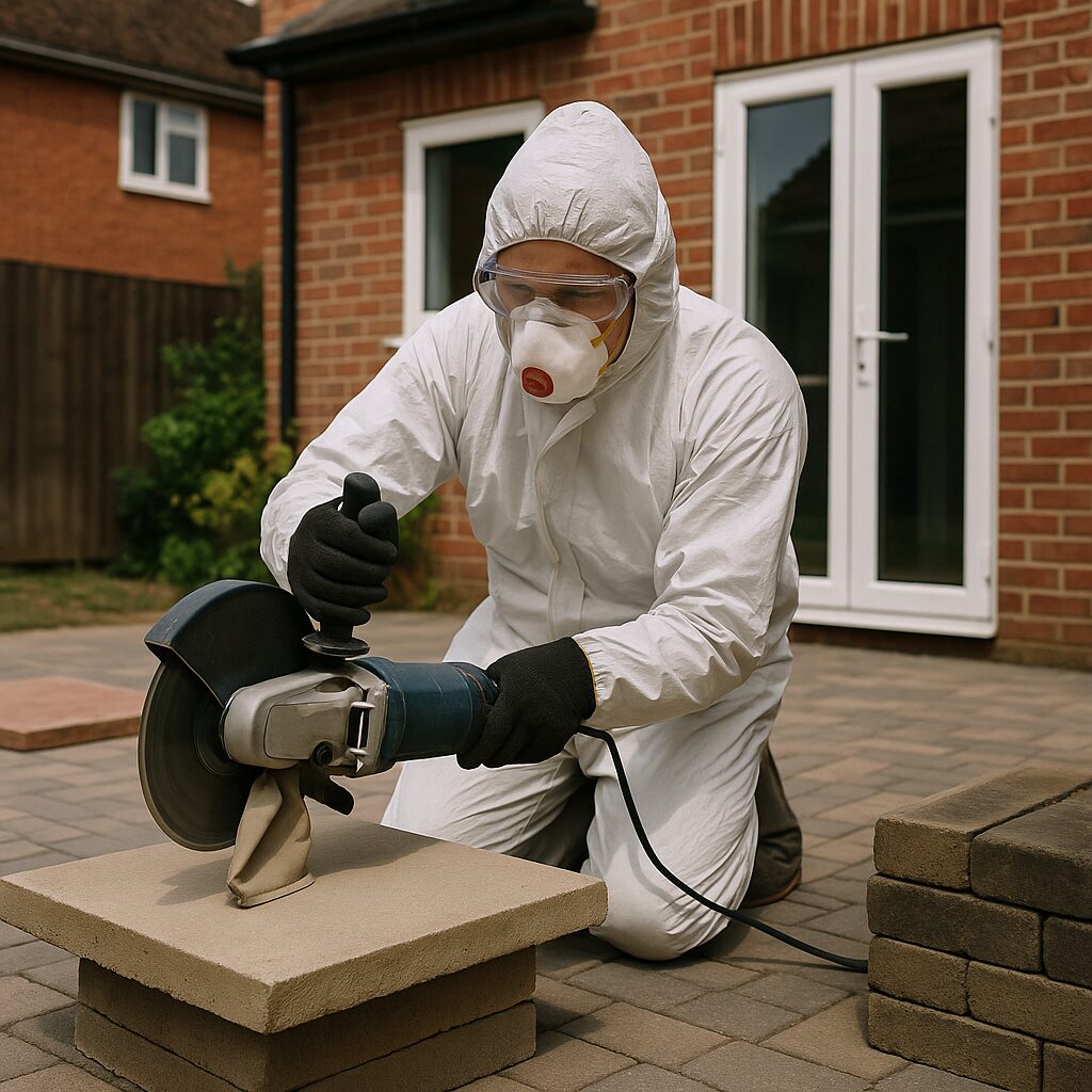 Cut Paving Slabs Without Dust Guide | UKPTG