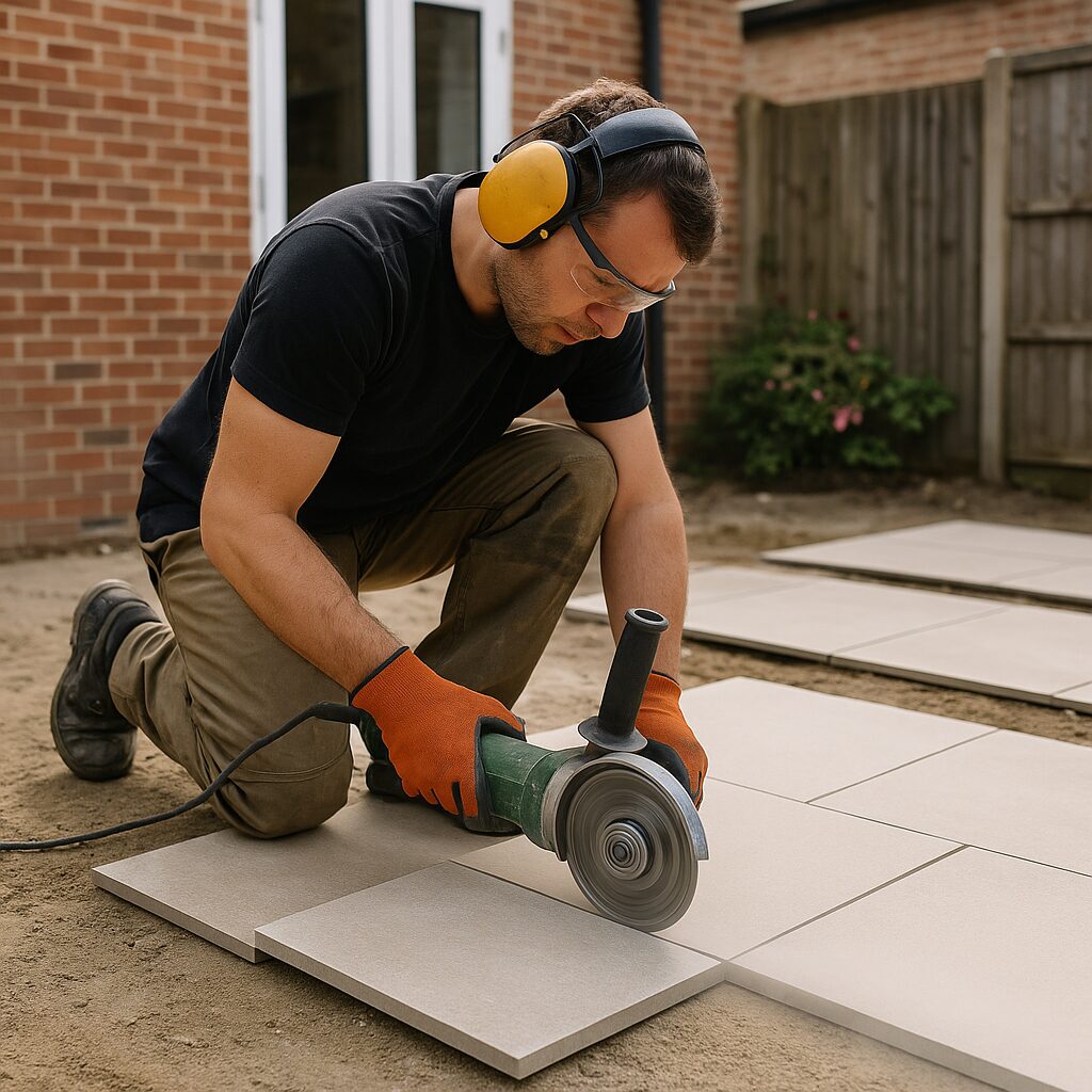 Cut Porcelain Paving Without Chipping Guide | UKPTG