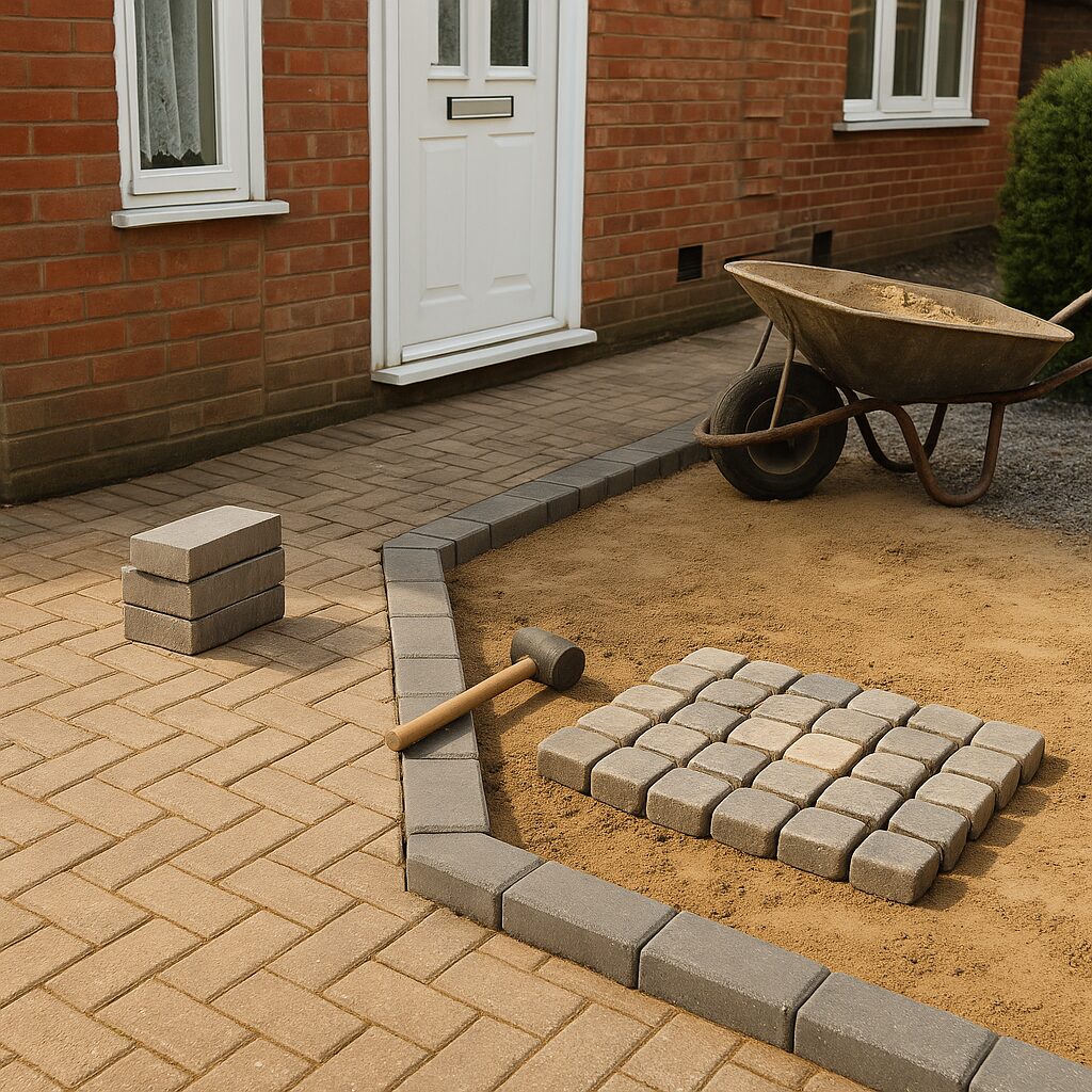 Install A Block Paving Border - Paving Installation & Concrete