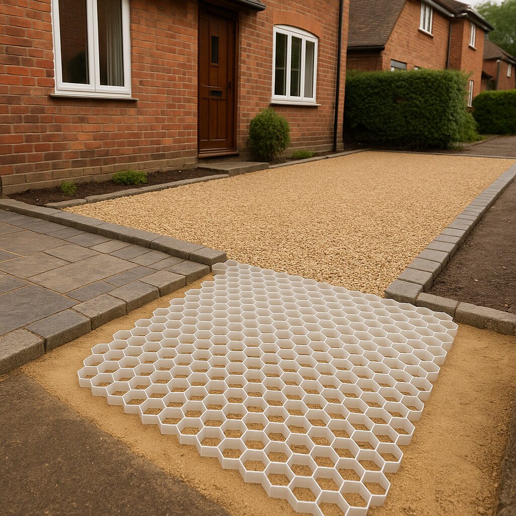 Install Driveway With Gravel Stabiliser Grids | UKPTG