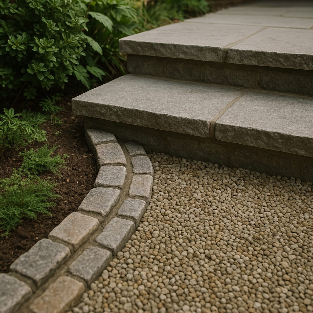 How To Join Edging To Steps - Hard Landscaping Features & Landscaping