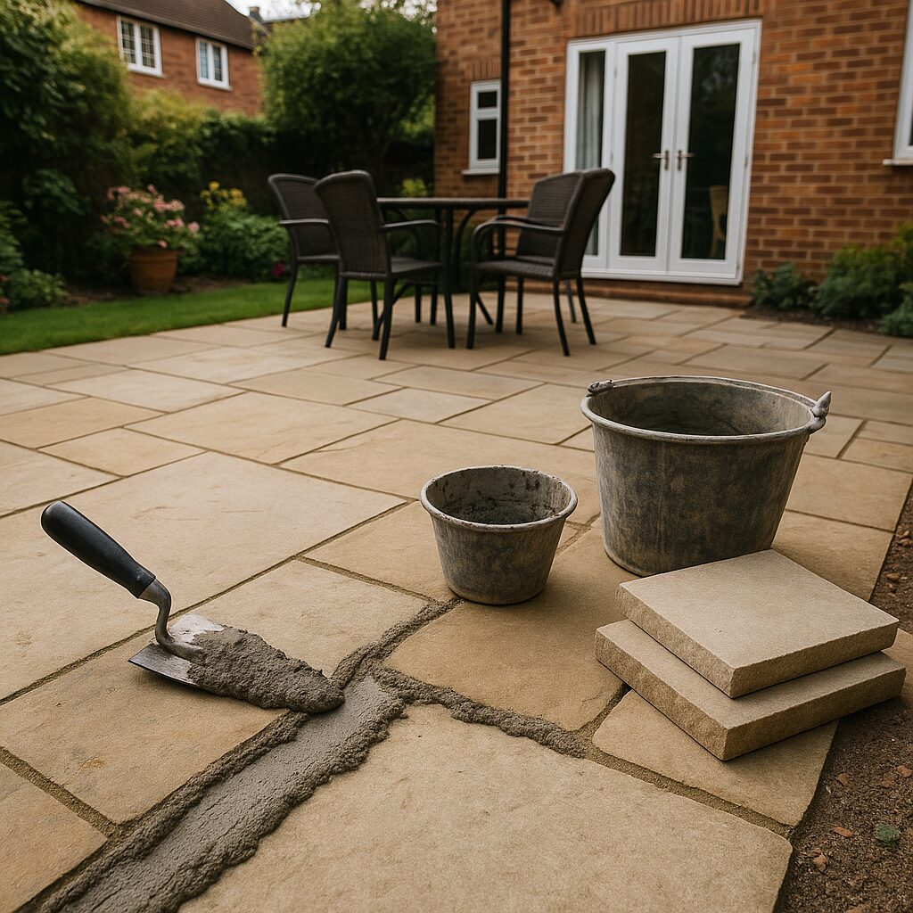 Joint Paving Slabs With Cement - Paving Jointing & Finishing & Patio