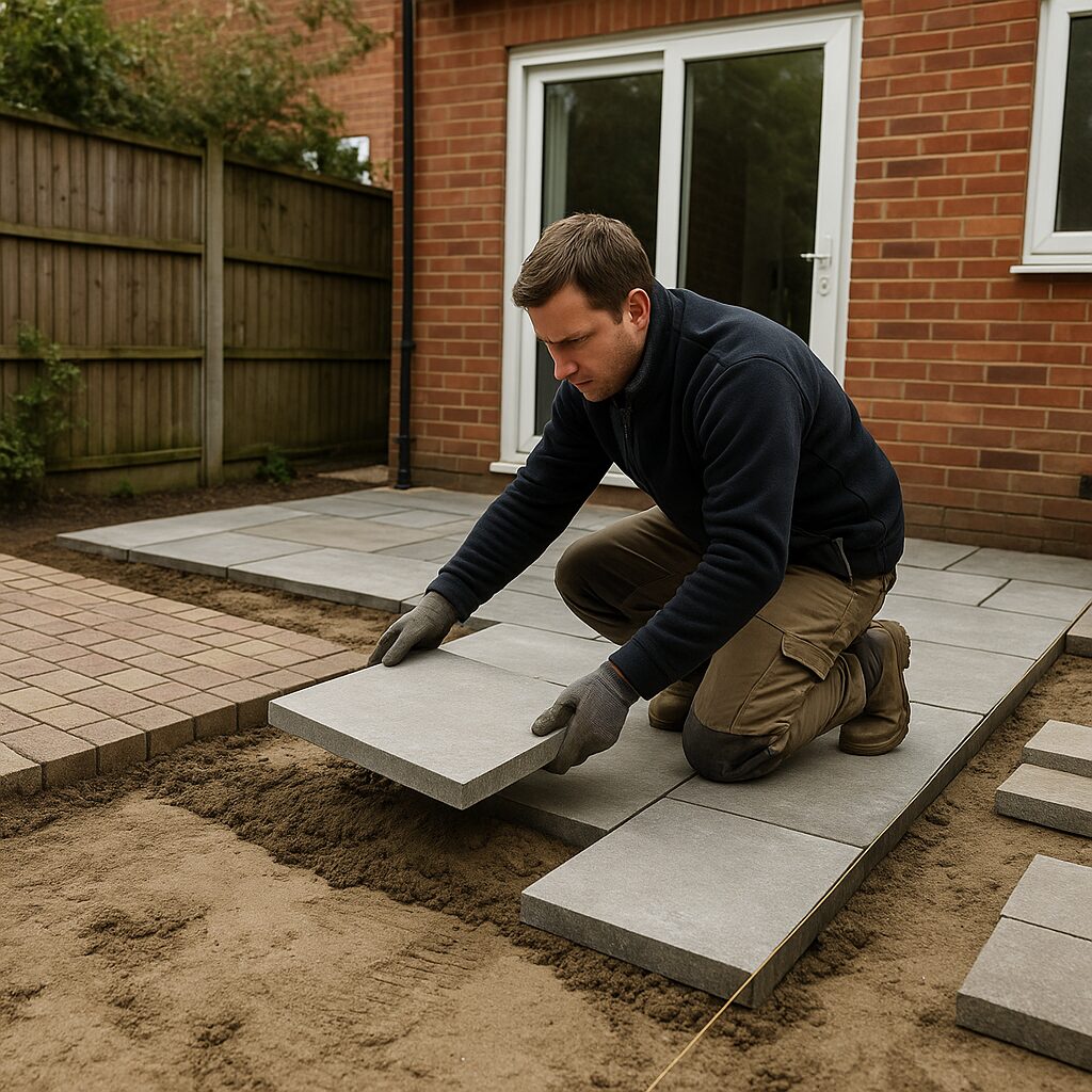 Lay Paving With Fall For Drainage Guide | UKPTG