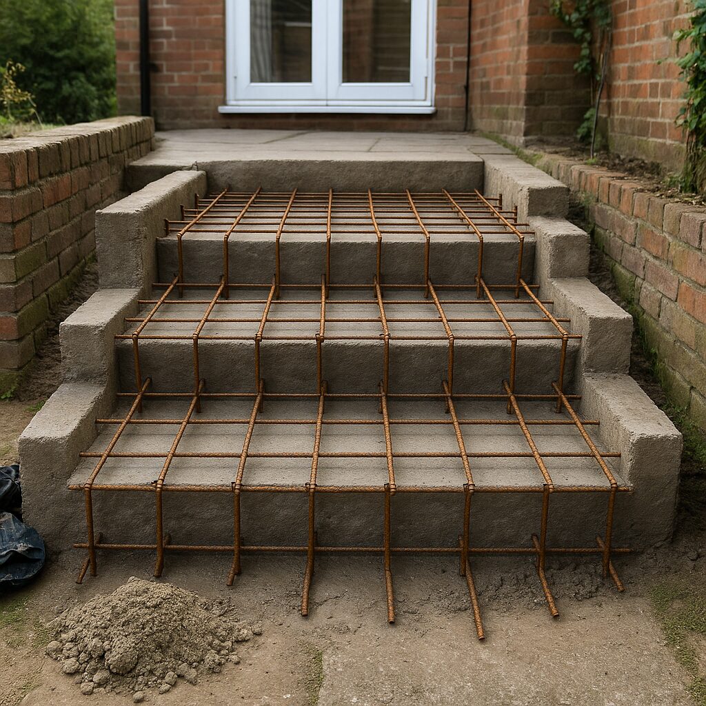 Reinforce Step Risers With Rebar Guide | UKPTG