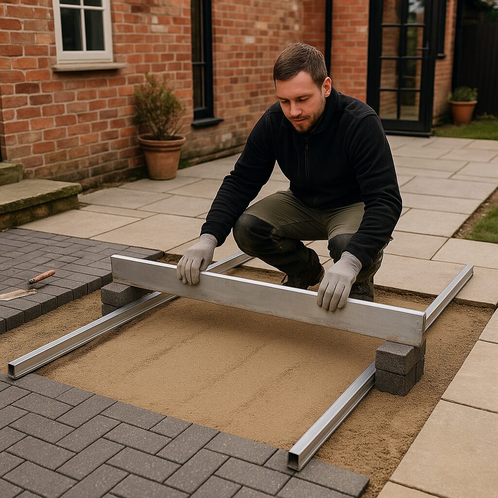How To Use A Screed Rail System For Paving - Tools & Equipment & Steps