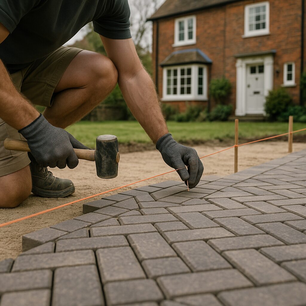 Use Alignment String Lines For Patterns - Landscaping & Retaining Wall