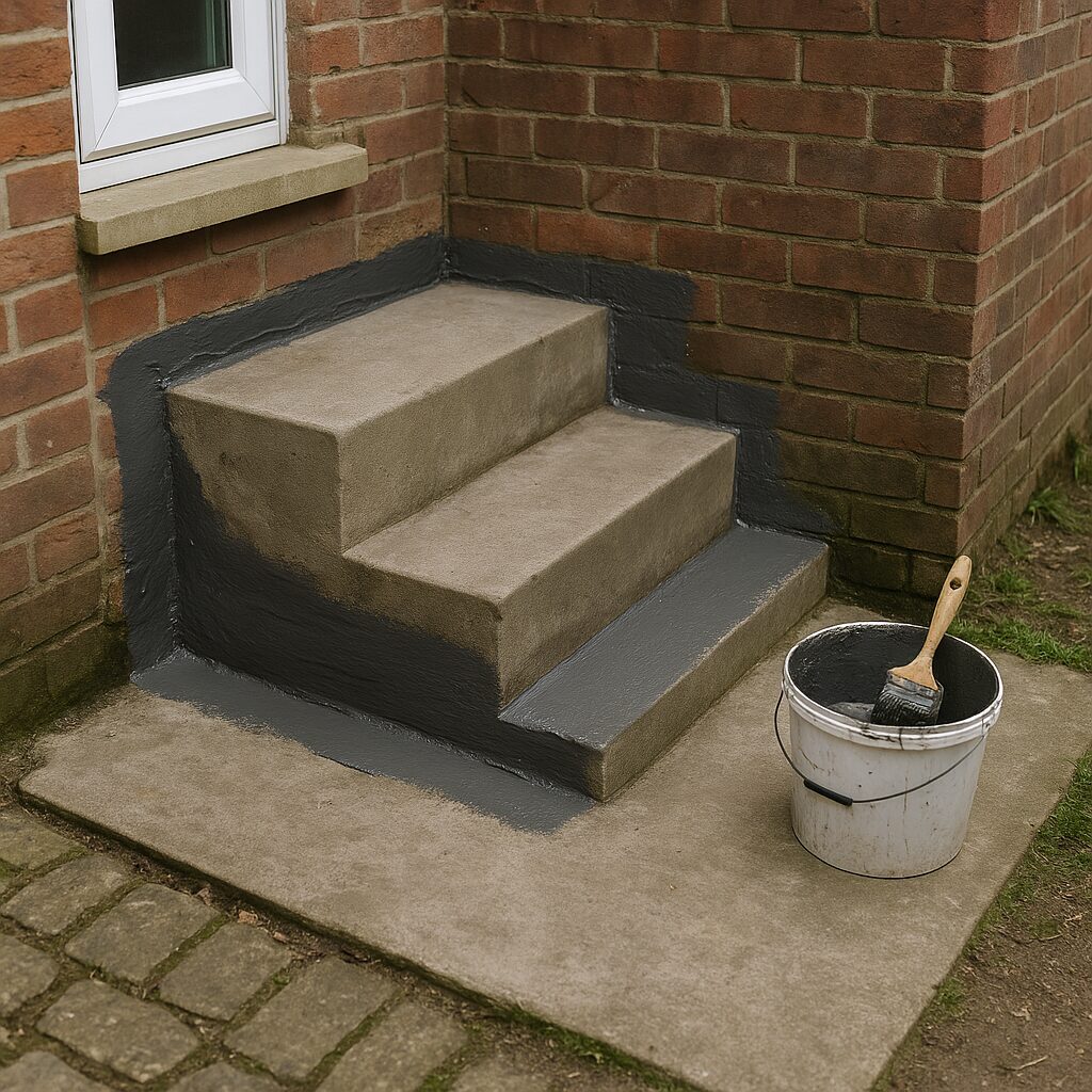 Waterproof Steps Adjoining Buildings | UKPTG