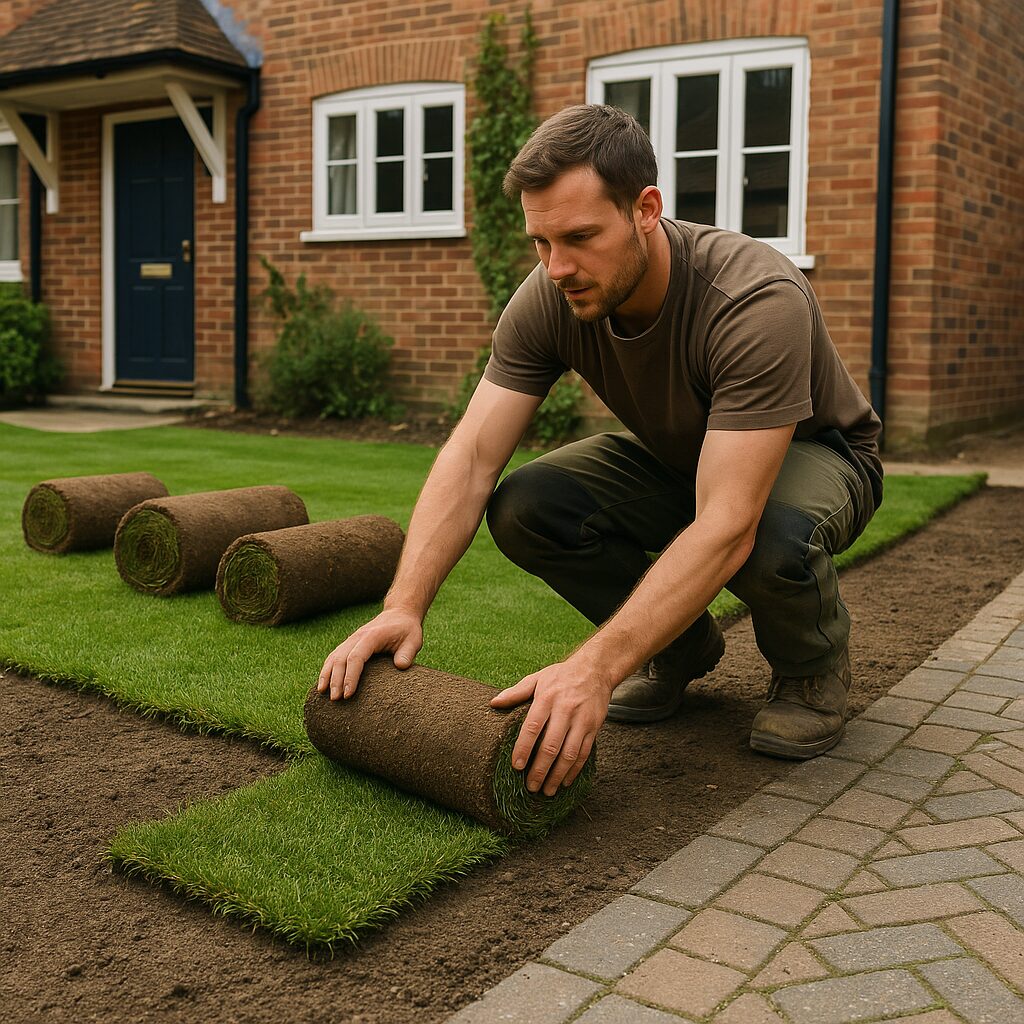 How to Lay Rolls of Turf - Soft Landscaping & Landscaping