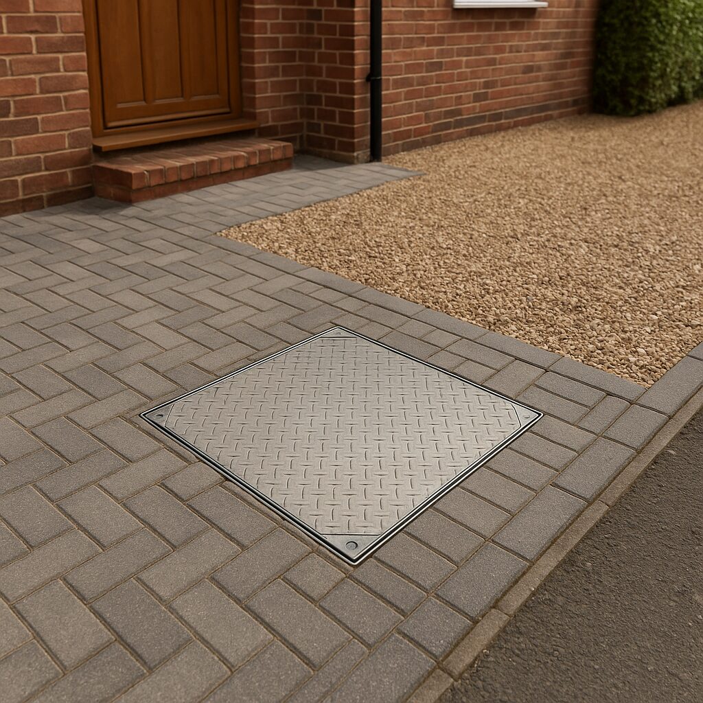 Manhole Cover Integration - Paving Installation & Landscaping