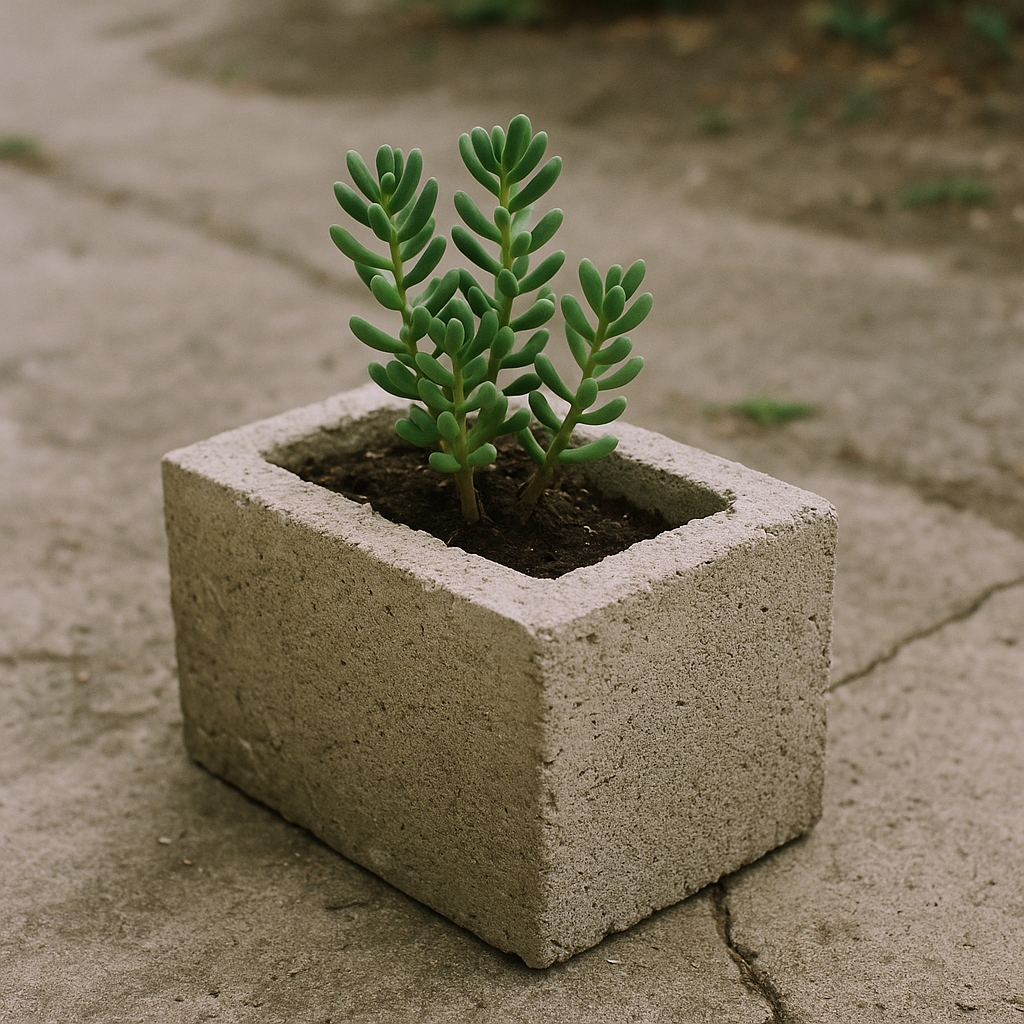 Concrete Block Planter - Paving Installation & Block Paving