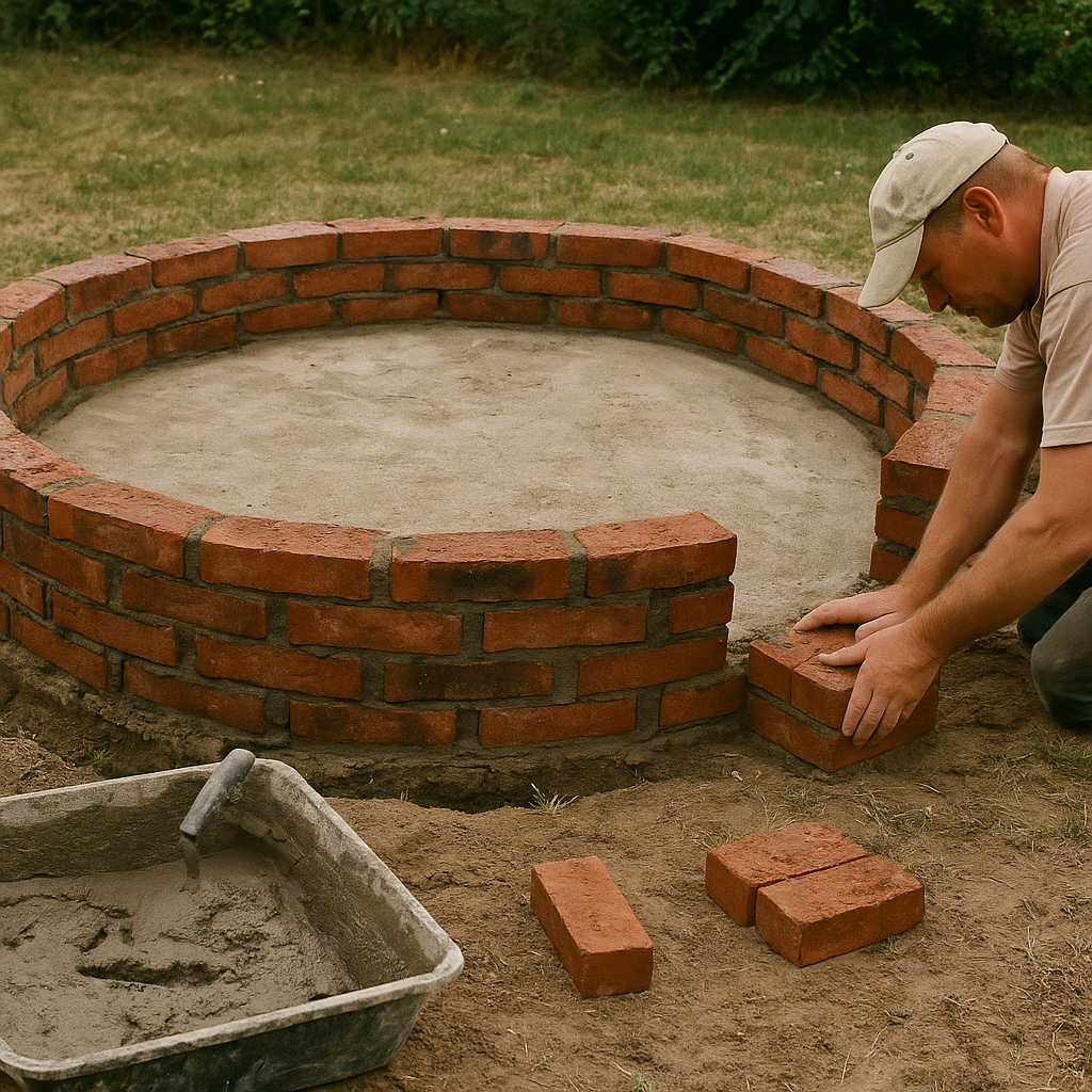 Build A Brick Gazebo Foundation - Hard Landscaping Features & Drainage