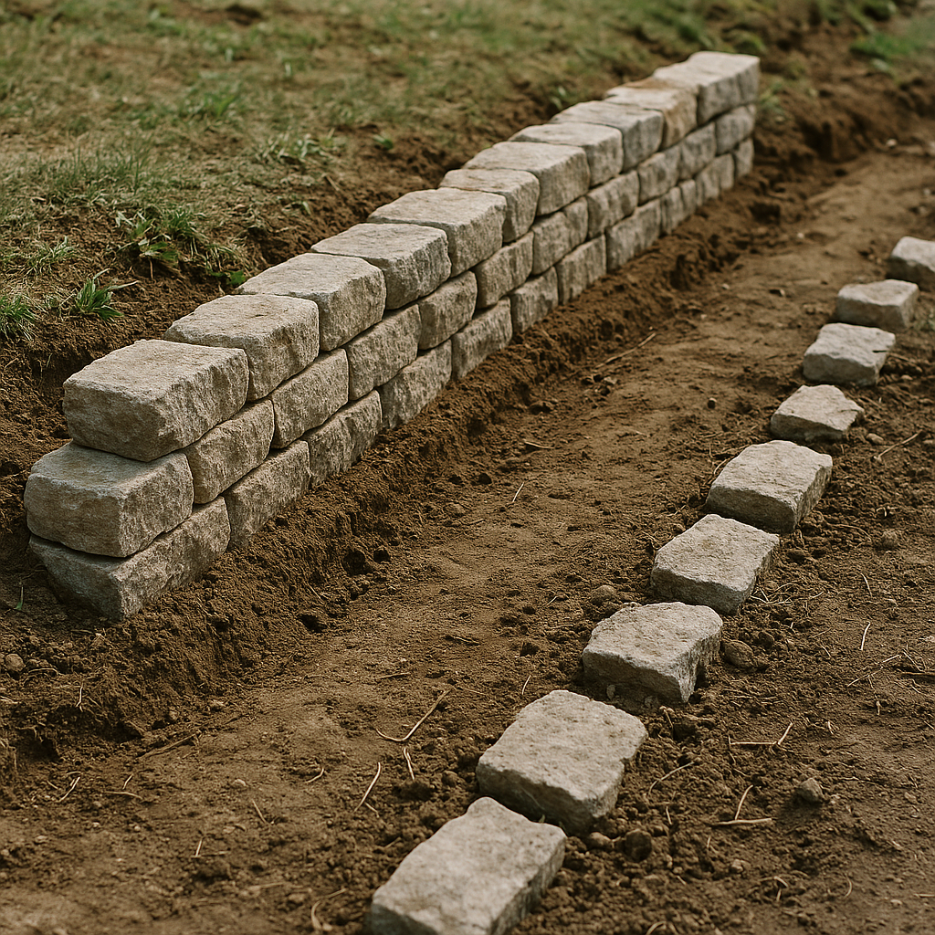 Build A Low Retaining Wall Without | UKPTG