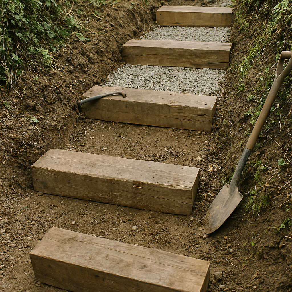 Build Garden Steps With Sleepers Guide | UKPTG
