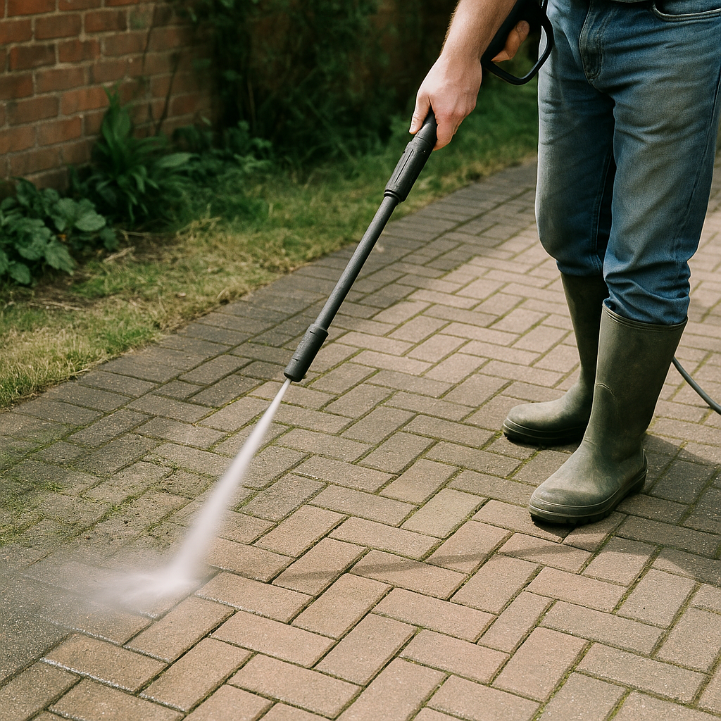 Pressure Wash Block Paving Safely | UKPTG